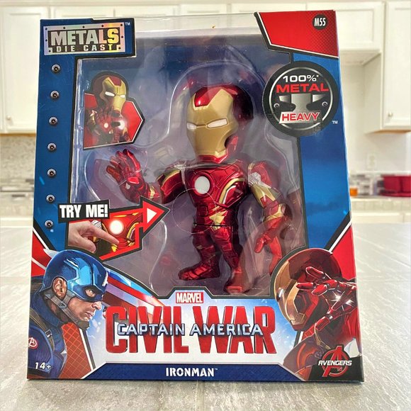 Jada Toys | Toys | Marvel Civil War Metals Die Cast Ironman Light Up ...